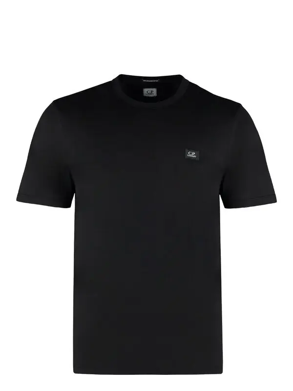 C.P. COMPANY Logo Patch Crewneck T-shirt - Black