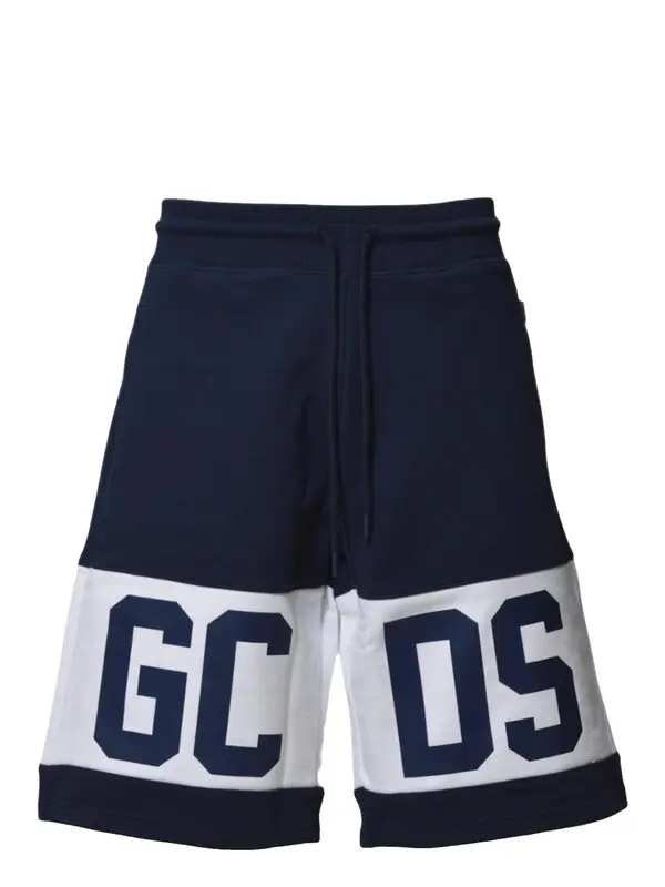 Gcds Logo Band Drawstring Shorts - Black