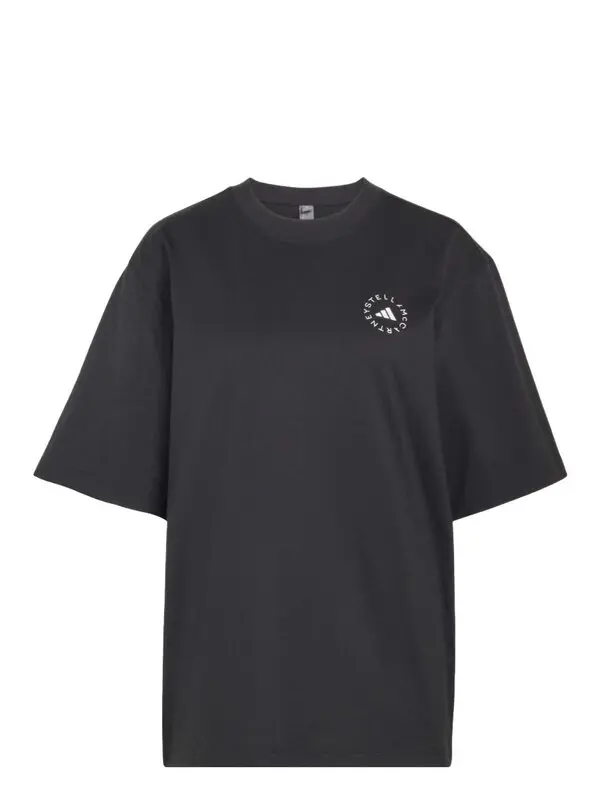 Adidas By Stella McCartney Organic Cotton Logo T-shirt - Black