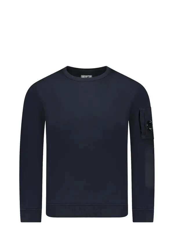 C.P. COMPANY Lens Detail Crewneck Sweatshirt - Black