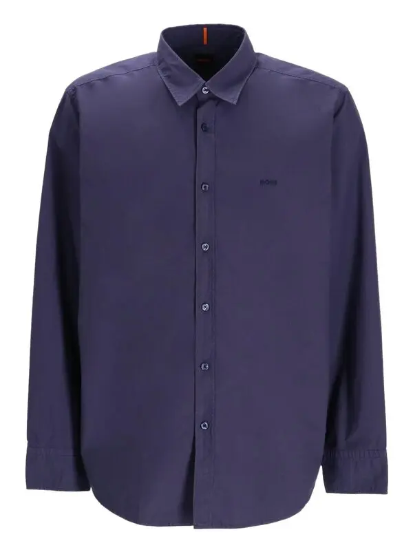 Hugo Boss Regular-fit Stretch Poplin Shirt - Black