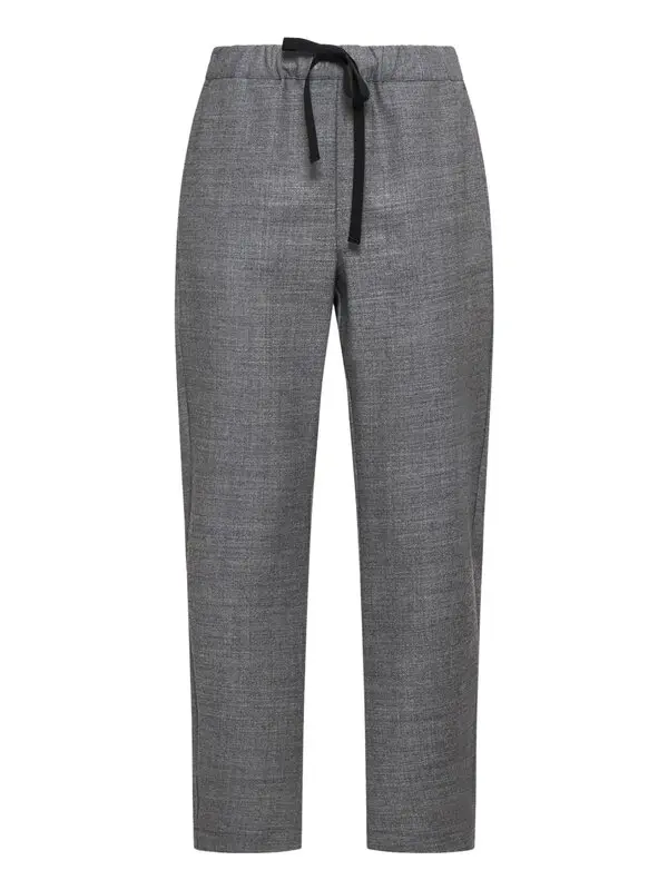 SEMICOUTURE Tapered Virgin Wool Pants - Gray