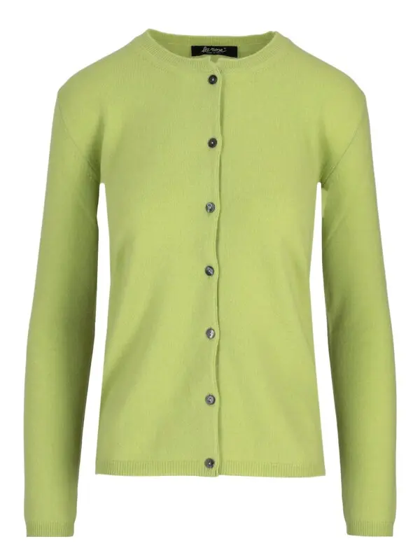 Lela Rose Crew Neck Cardigan - Green