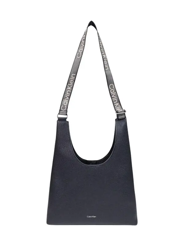 Calvin Klein Large Shoulder Bag With Adjustable Strap - Black