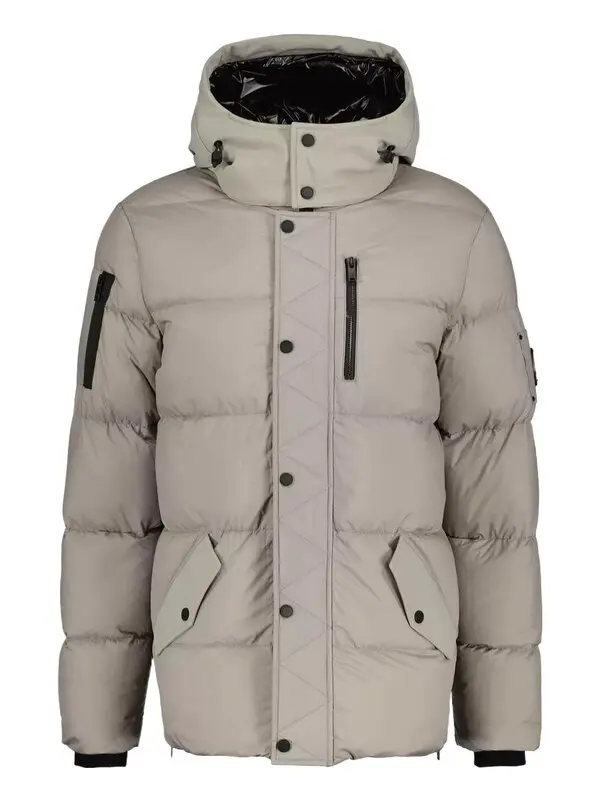 Moose Knuckles Everest 3q Hooded Padded Jacket - Grey