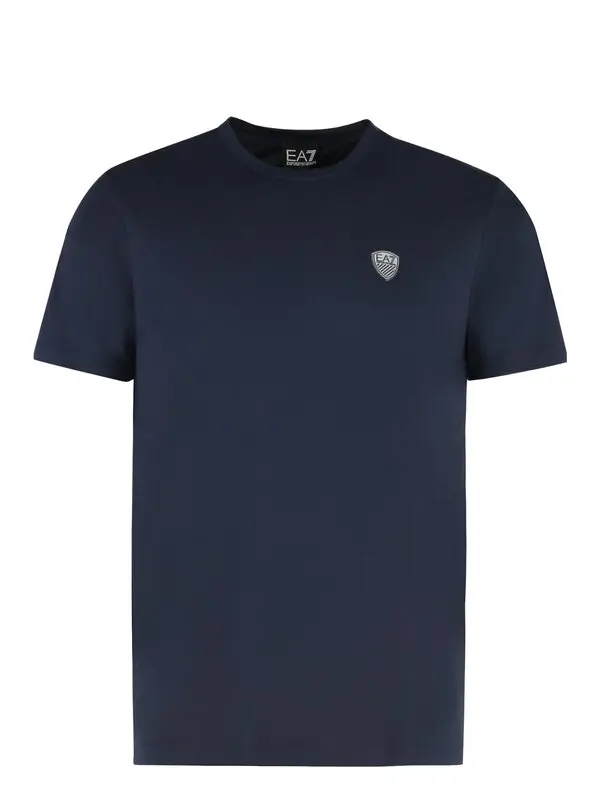 EA7 Core Shield Crewneck T-shirt - Blue