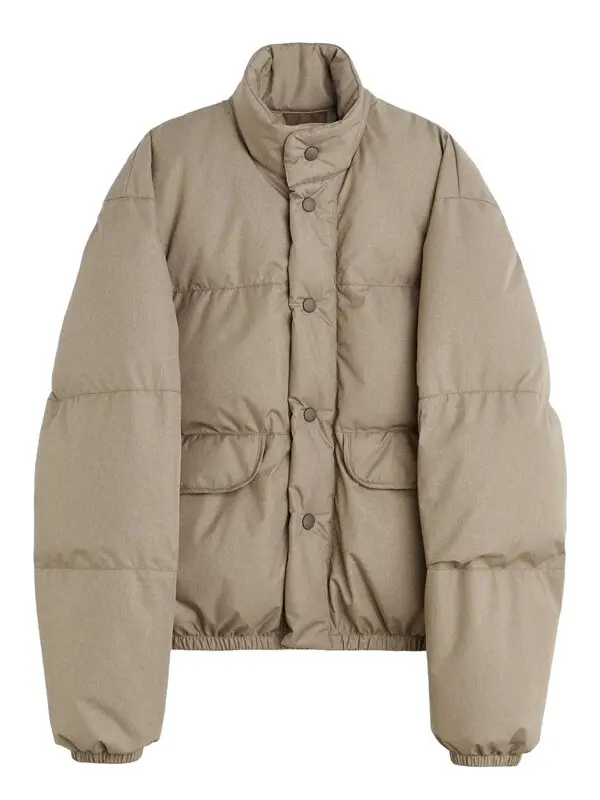 Our Legacy Inhale Press-stud Puffer Jacket - Beige