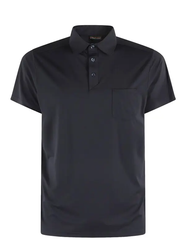 SAVE THE DUCK Buttoned Polo Shirt - Black