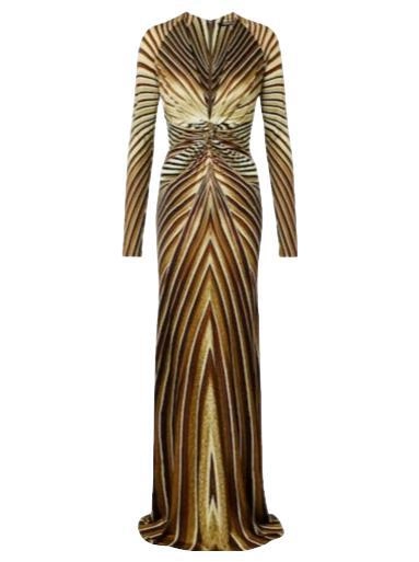 Roberto Cavalli Printed Maxi Dress - Brown