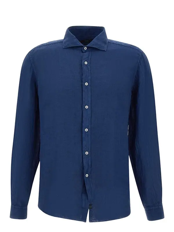 FAY Long-sleeved Shirt - Blue