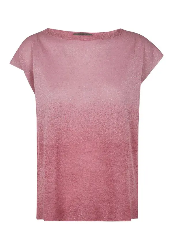D.exterior Gradient Effect T-shirt - Peony