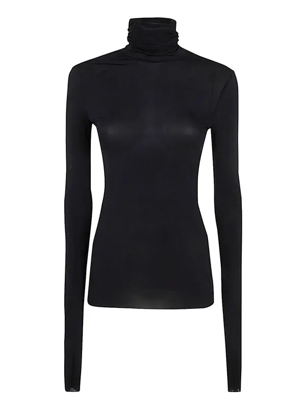 Philosophy Di Lorenzo Serafini High Neck Jersey Top - Black