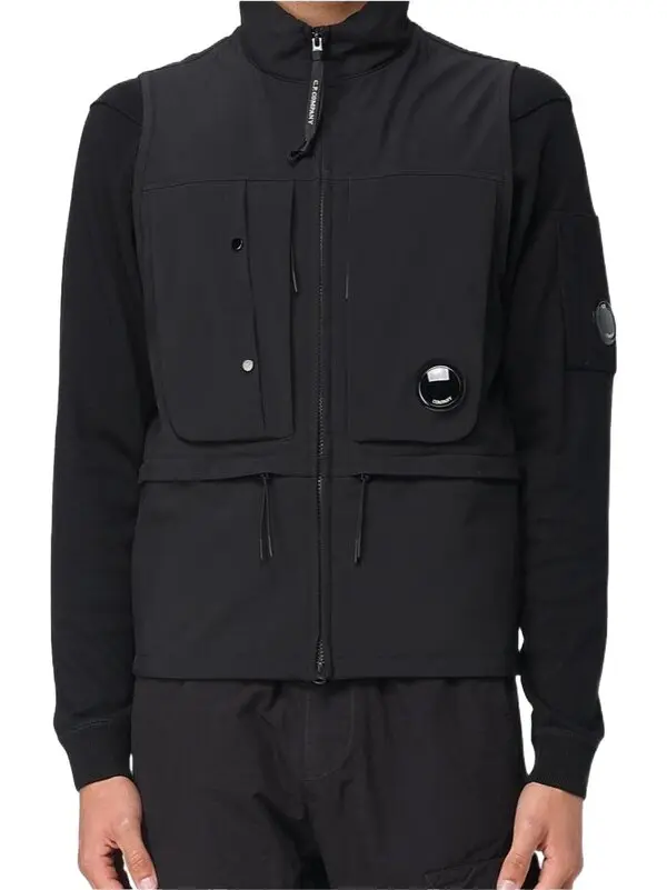 C.P. COMPANY Shell-r Gilet - Black