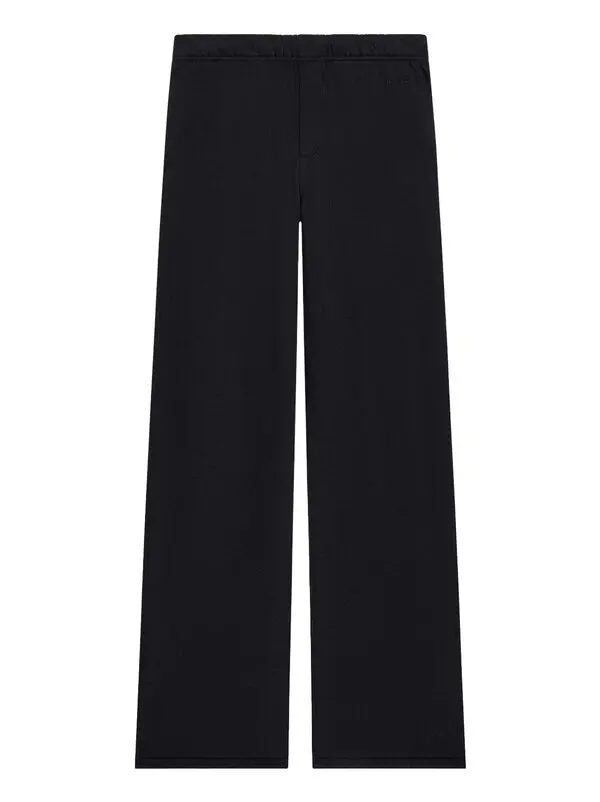 COURREGES Courrèges Elasticated Waist Bootcut Track Pants - Black