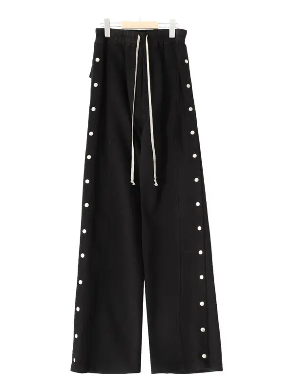 Rick Owens Pusher Wide Leg Track Pants - Black