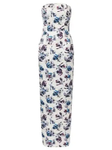 EMILIA WICKSTEAD Laelia Floral Bustier Gown - White