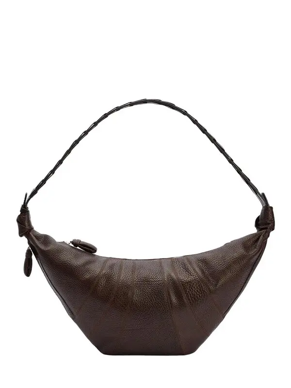 LEMAIRE Woven Chevron Croissant Bag - Brown