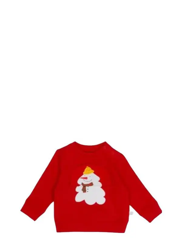 Stella McCartney Round Neck Long Sleeve Sweatshirt - Red