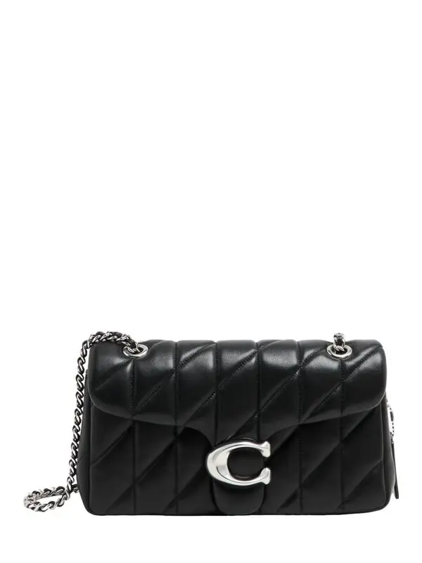 COACH Quilted Tabby Shoulder Bag 26 - Left/black