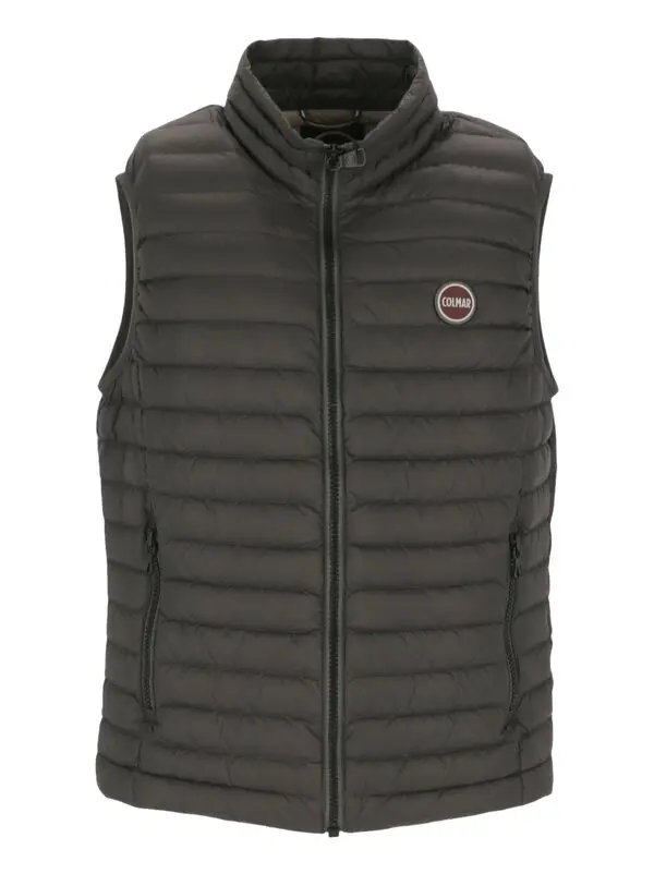 COLMAR Logo Patch Zipped Padded Gilet - Black