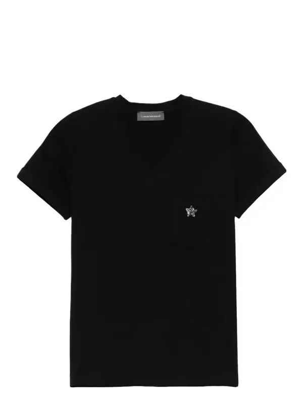 Lorena Antoniazzi Short Sleeve Graphic T-shirt - Black