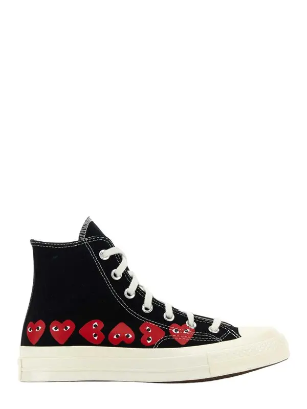 Play Comme Des Garcon X Converse Chuck High Top Sneakers - Black