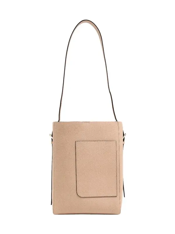 VALEXTRA Medium Bucket Bag - Nude