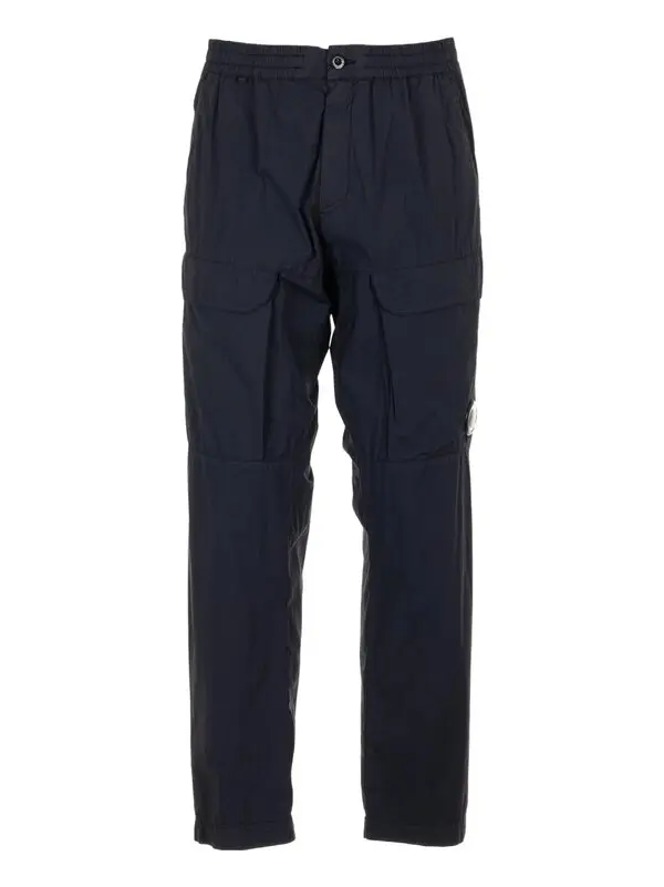 C.P. COMPANY Lens-detailed Cargo Trousers - Black