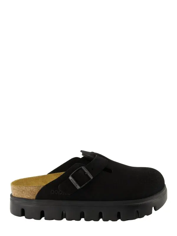 BIRKENSTOCK Boston Clogs With Buckle Detail - Black