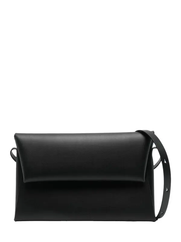 JIL SANDER Flip Shoulder Bag - Black