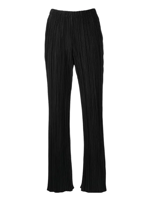 ANINE BING Billie Plissé Trousers - Black