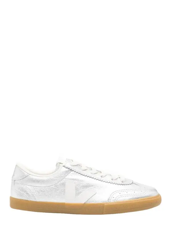 VEJA Volley Logo Patch Lace-up Sneakers - White