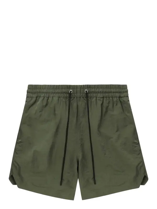 SUNFLOWER Elastic Waist Shorts With Zippered Back Pocket - Green