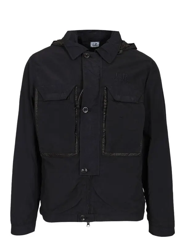 C.P. COMPANY Goggle Detail Jacket - Black