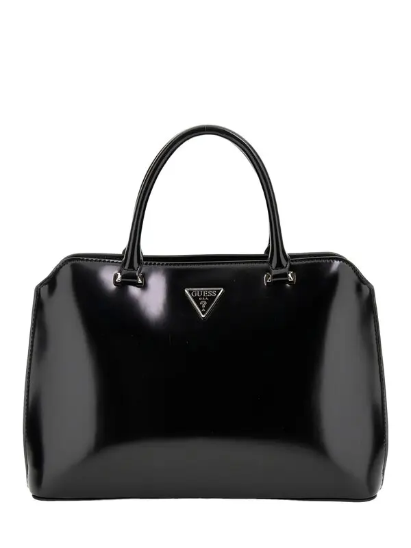 Guess Zippered Shoulder Bag - Black