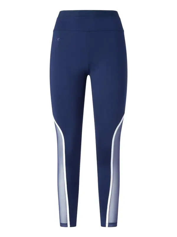 Pinko Leggings With Transparent Inserts - Blue