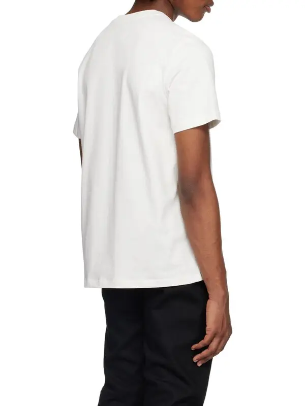 A.p.c. Logo Embroidered Crewneck T-shirt - White