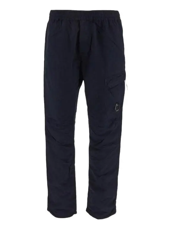 C.P. COMPANY Straight-leg Cargo Trousers With Lens Detail - Black