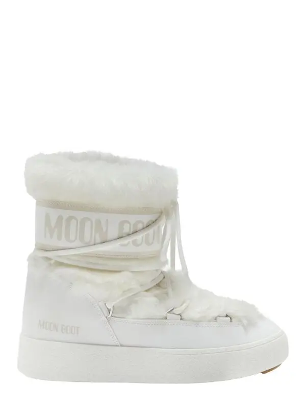 Moon Boot Ltrack Low Faux-fur Boots - White