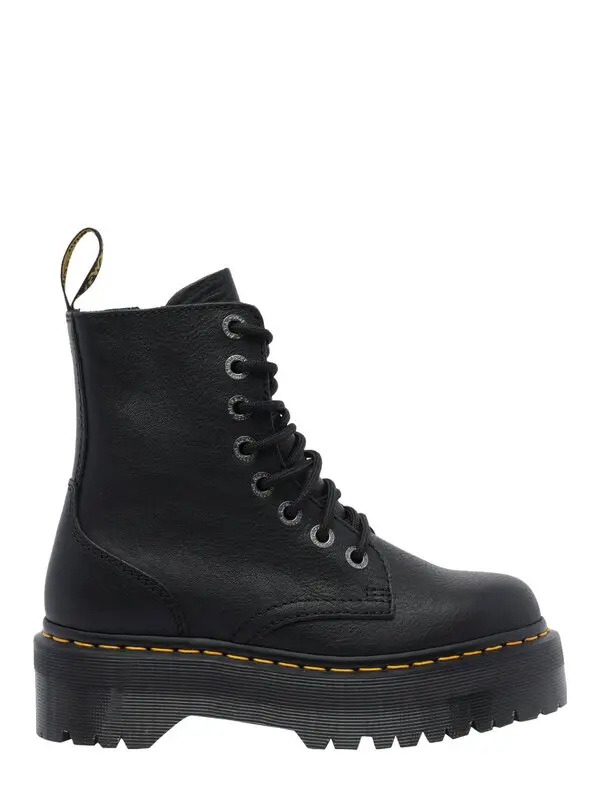 Dr. Martens Jadon Iii Pisa Leather Platform Boots - Black