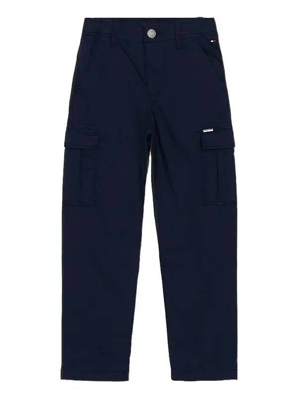 Tommy Hilfiger Woven Cargo Trousers - Navy Blue
