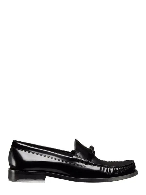 STUART WEITZMAN Round Toe Loafers With Bow Detailing - Black