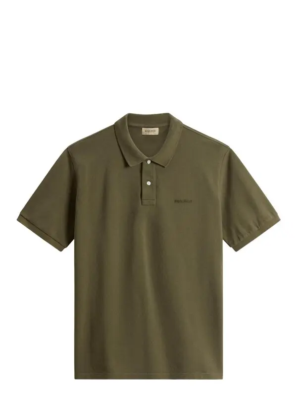Woolrich Short-sleeved Polo Shirt - Emerald