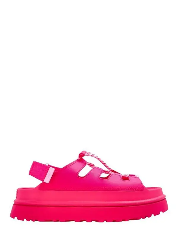UGG Goldenglow Lace-up Platform Mules - Pink