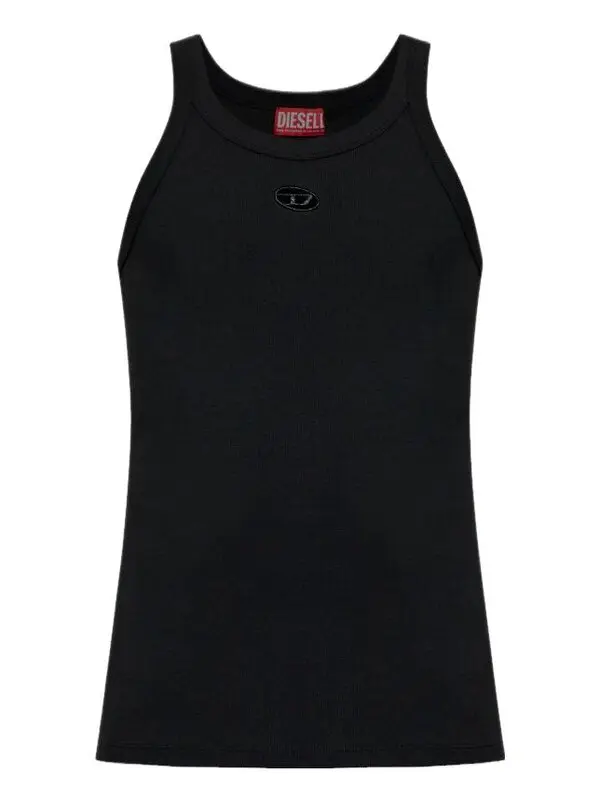 DIESEL® Round Neck Sleeveless Vest - Black