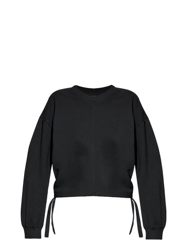 ALLSAINTS Mira Relaxed Fit Sweatshirt With Drawstring Hem - Black
