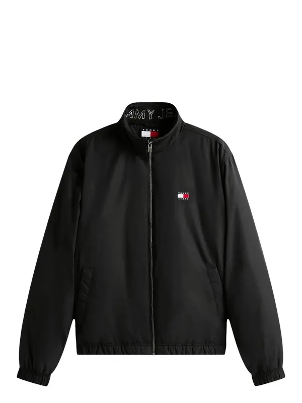 Tommy Hilfiger Padded Zip-up Jacket With Logo Badge - Black