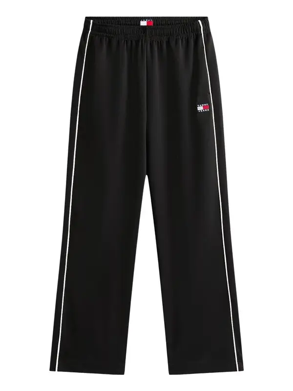 Tommy Hilfiger Tommy Badge Interlock Knit Relaxed Joggers - Black