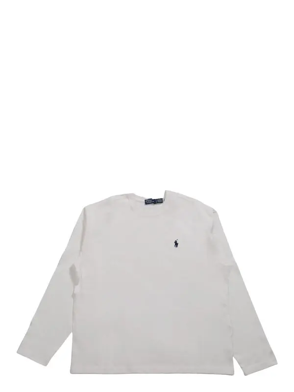 Polo Ralph Lauren Crewneck T-shirt With Embroidered Logo - White