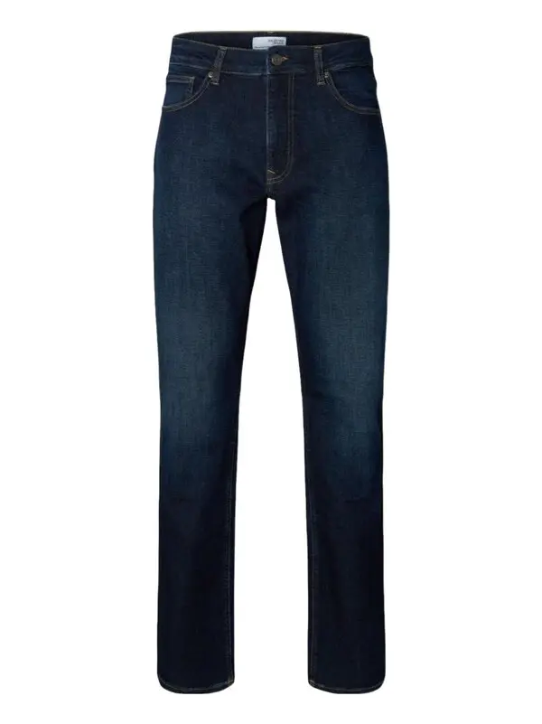 SELECTED 196 Flex Straight Fit Jeans - Black
